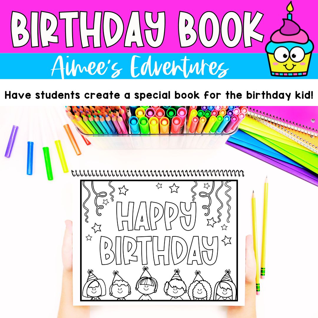 Student Birthday Card | Happy Birthday Book | Collaborative Coloring ...