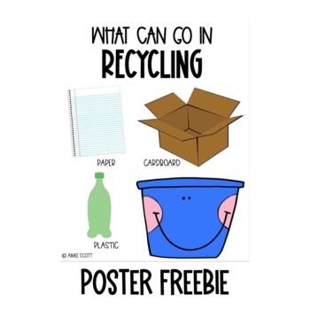 Earth Day | FREEBIE | Recycling Poster | Classroom Decor ...