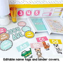 Beach Theme Classroom Decor Bundle | Editable Classroom Transformation ...