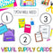 Visual Supply Cards - Things You Will Need | Direction Display Signs ...
