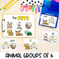 Small Group of 6 Animals Partner Pairing Cards | Classroom Management ...