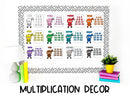 Classroom Decor | Math Multiplication Chart | Math Fact | Ninja Themed ...
