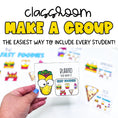 Small Group 2-6 Students BUNDLE | Partner Pairing Cards | Classroom Ma ...