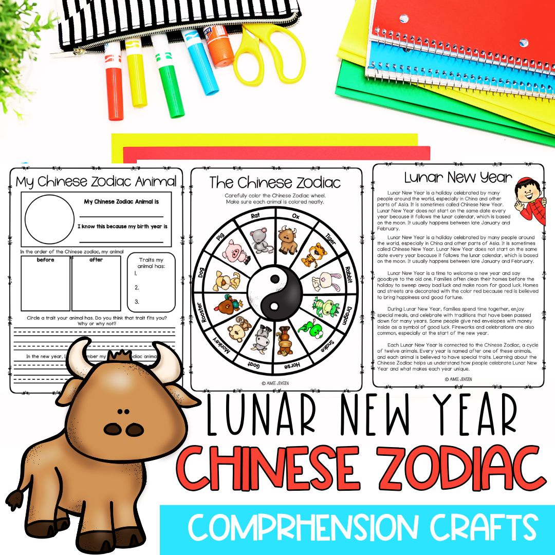Chinese New Year | Lunar New Year | Winter Writing Prompts | Reading P ...