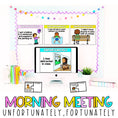 Morning Meeting Slides | Social Emotional Learning Activities | Back t ...