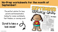 September NO PREP 3rd Grade Literacy Worksheets – AimeesEdventuresLLC