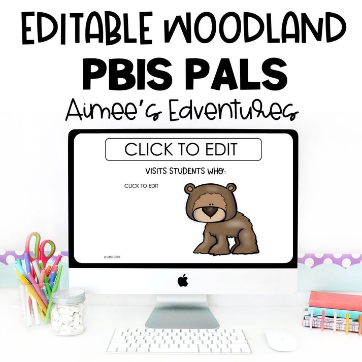 PBIS Pals | Editable Forest Animal Pack | Classroom Decor Behavior Man ...