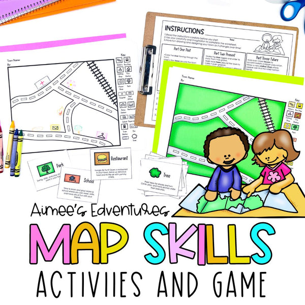 Map Skills Worksheets | Social Studies Activities – AimeesEdventuresLLC