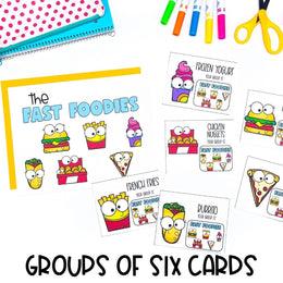 Small Group of 6 | Group Fruit and Veggie Partner Pairing Cards | Mana ...