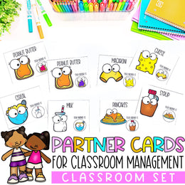 ORIGINAL Peanut Butter Jelly Partner Cards | Partner Pairing Cards | 3 ...