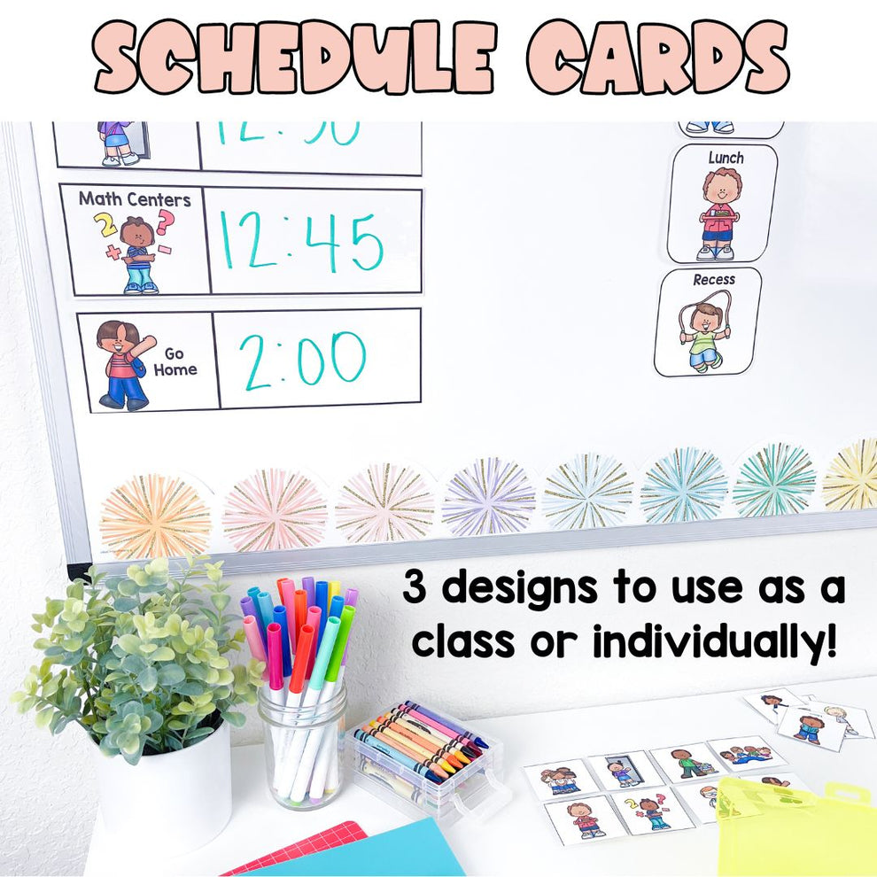 Daily Schedule Cards | Classroom Display | Special Education Style Inc ...