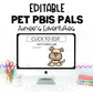 EDITABLE PBIS Pals | Classroom Decor | Pet Theme | Behavior Management ...