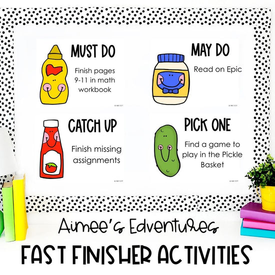 Fast Finisher Activities: Must Do, Catch Up, May Do, and Pick One | Cl ...