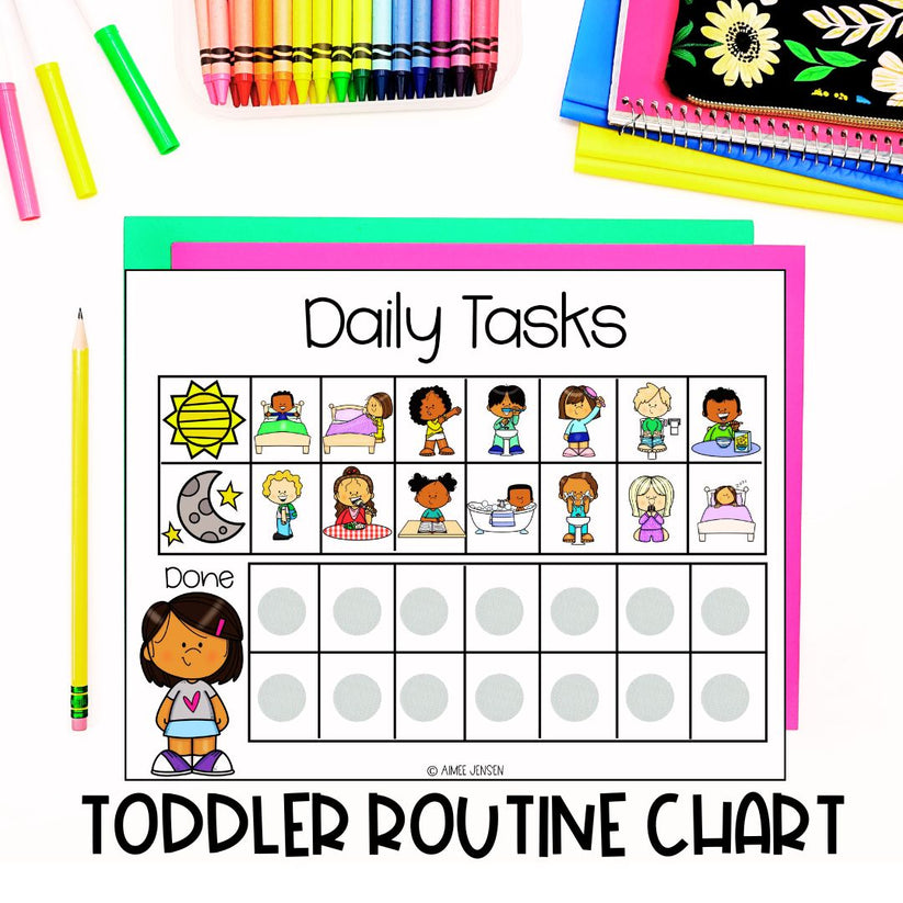 Kids Daily Responsibilities Chart | Printable Daily Routine | Chore Ch ...