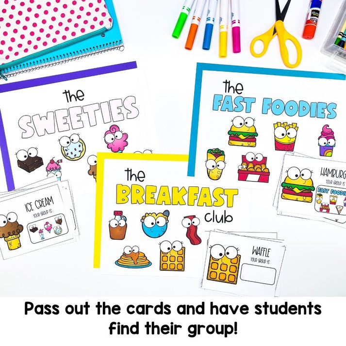 Small Group 2-6 Students BUNDLE | Partner Pairing Cards | Classroom Ma ...