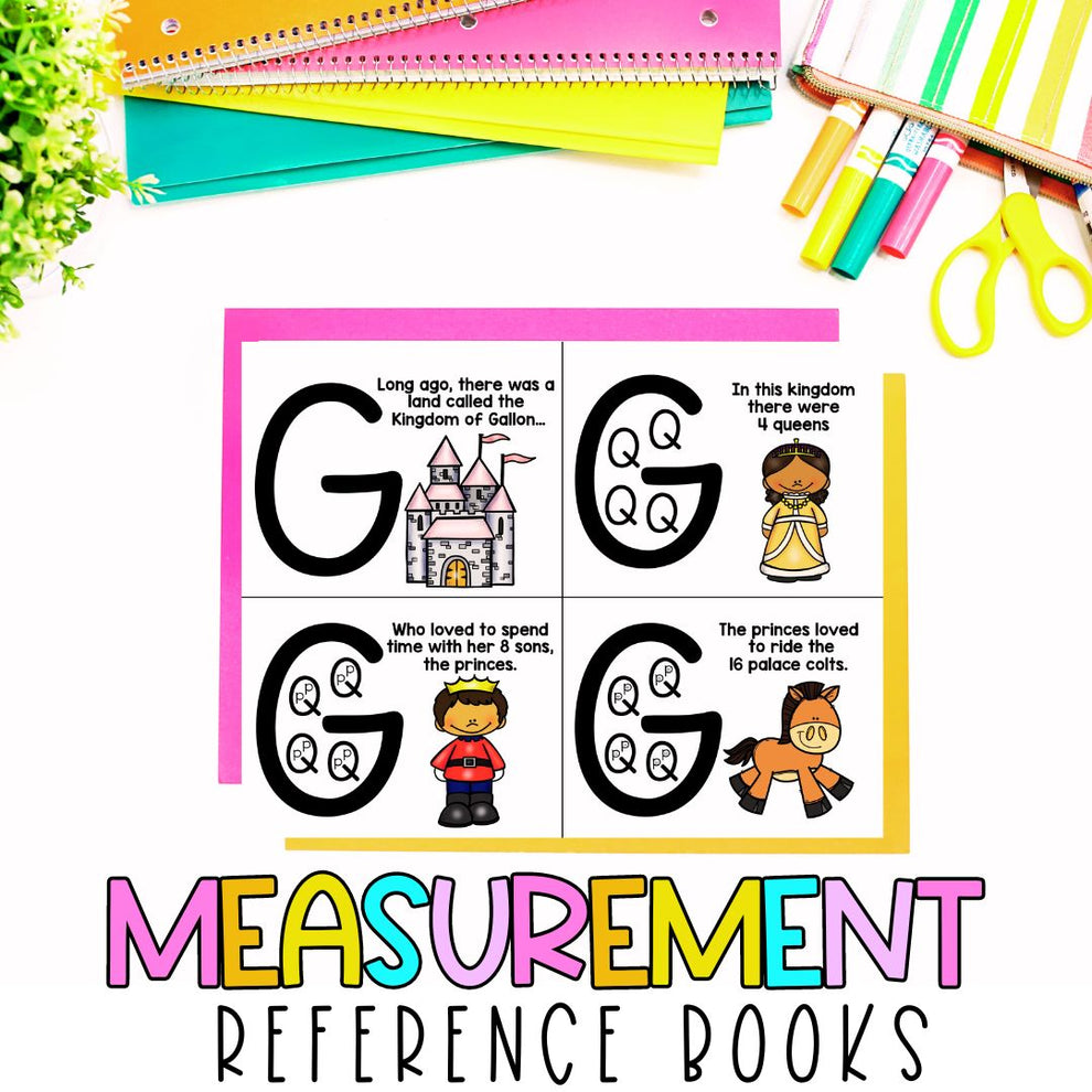 Measurement Activities | The Kingdom of Gallon Mini-Books | Math Activ ...