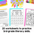 September NO PREP 3rd Grade Literacy Worksheets – AimeesEdventuresLLC