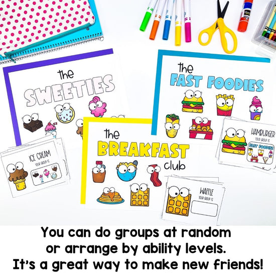 Small Group of 6 | Group Fruit and Veggie Partner Pairing Cards | Mana ...