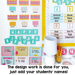 Beach Theme Classroom Decor Bundle | Editable Classroom Transformation ...