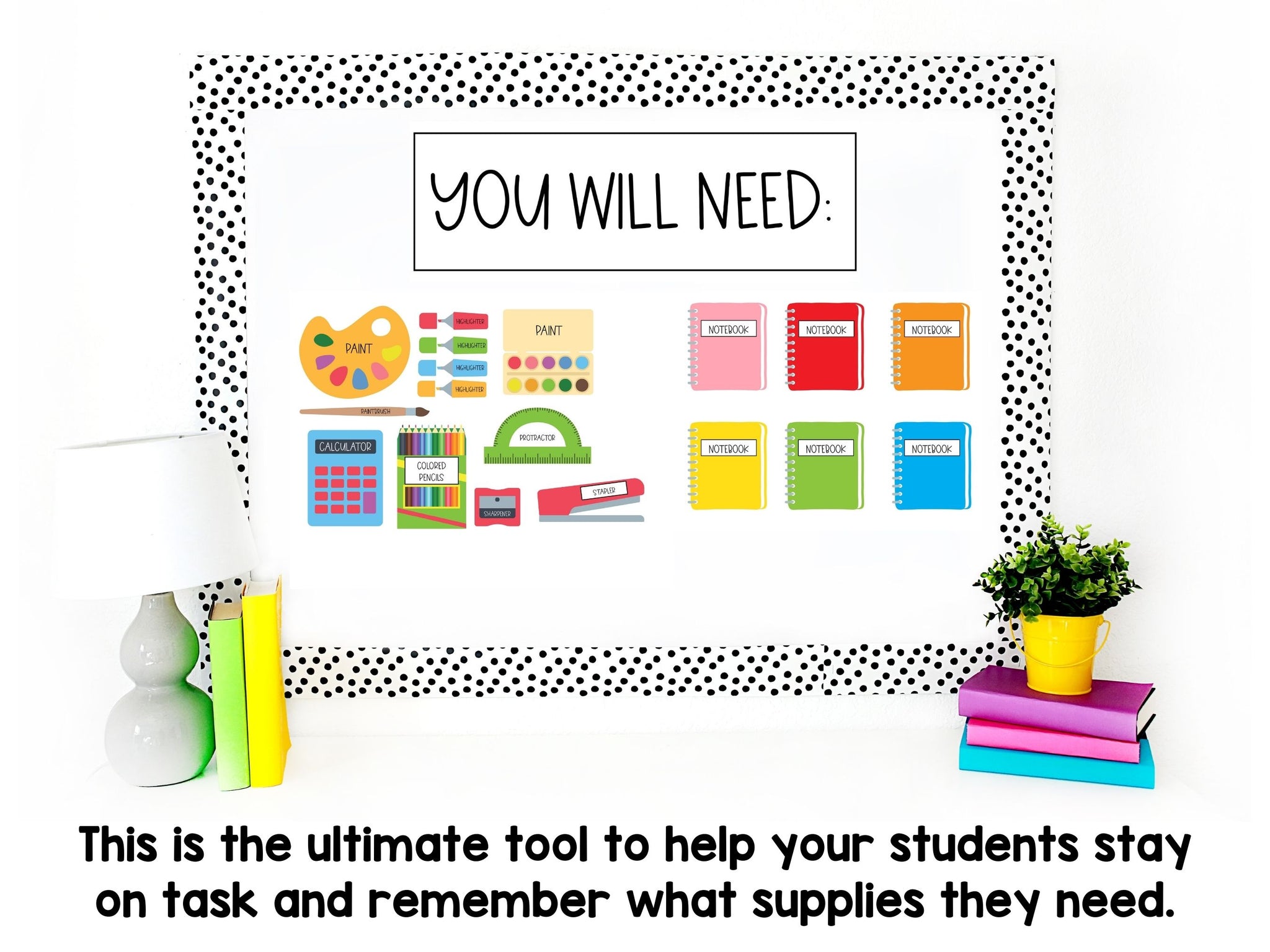 Visual Supply Cards - Things You Will Need | Direction Display Signs ...