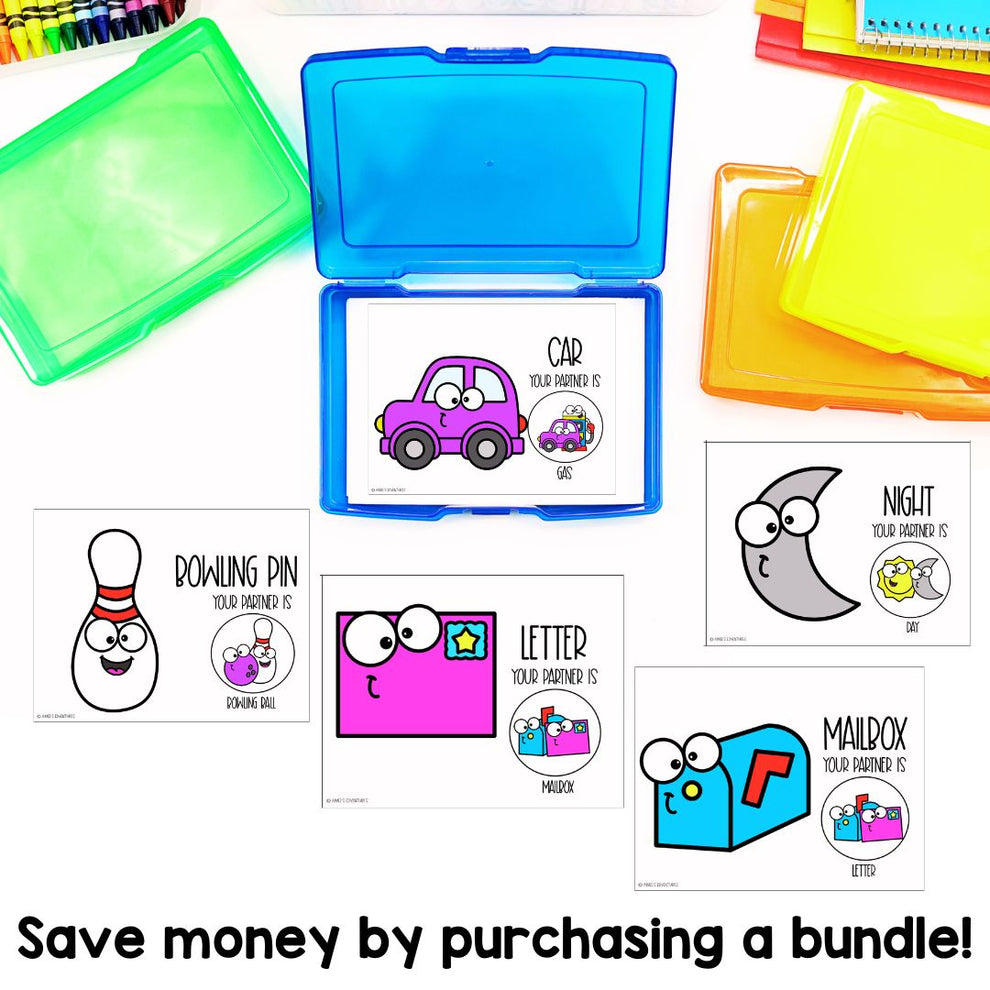 Things That Go Together Partner Pairing Cards | Classroom Management ...
