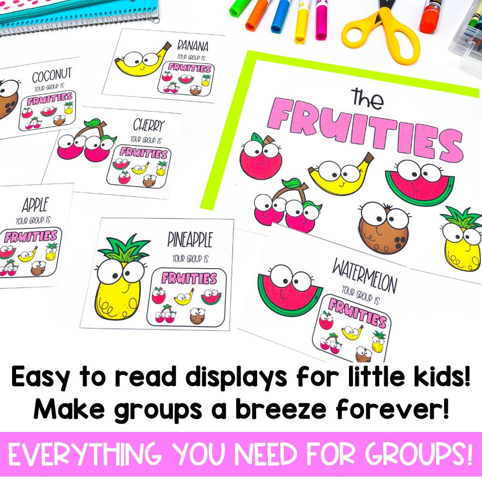 Group Pairing Cards 2-6 | 3rd Grade | Printable for Guided Reading Gro ...