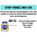 "I'm Done! Now What?" Fast Finishers Bulletin Board | Classroom Decor ...