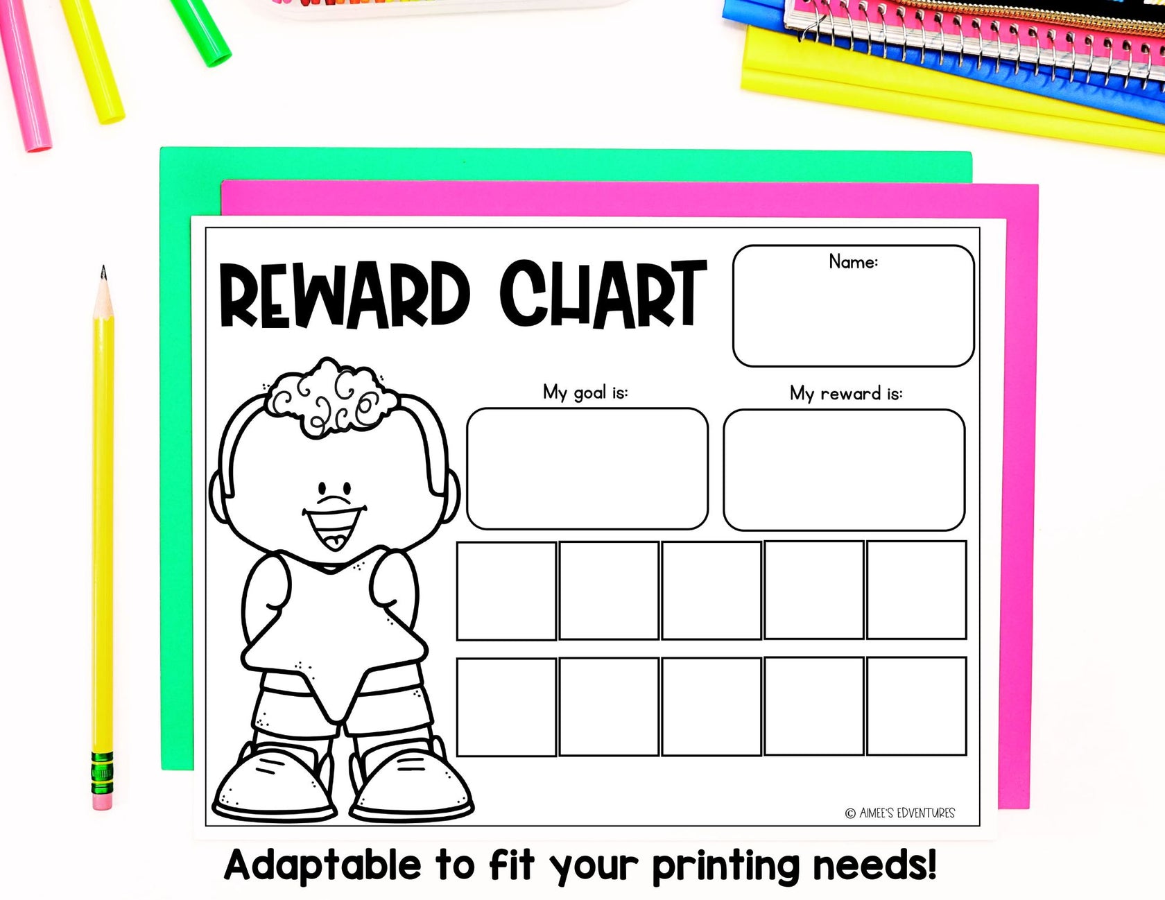 reward charts printable | classroom management | goal setting sheets s ...