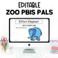 EDITABLE PBIS Pals | Classroom Decor Behavior Management System | Zoo ...