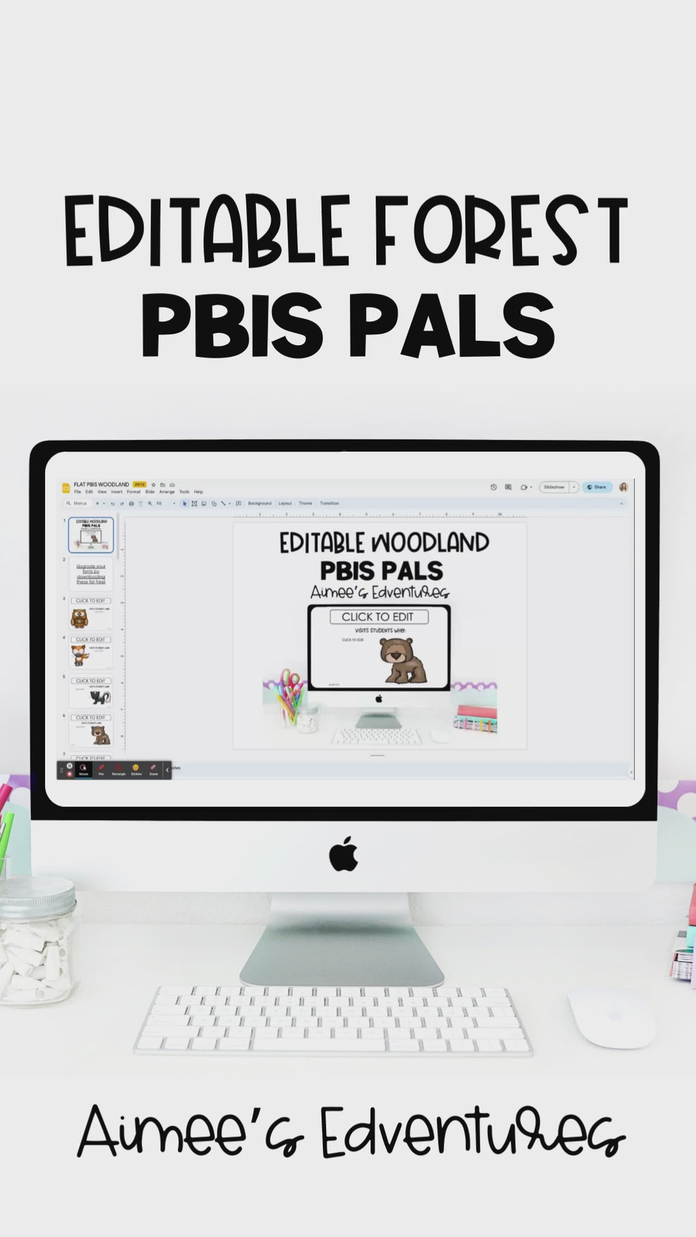 PBIS Pals | Editable Forest Animal Pack | Classroom Decor Behavior Man ...