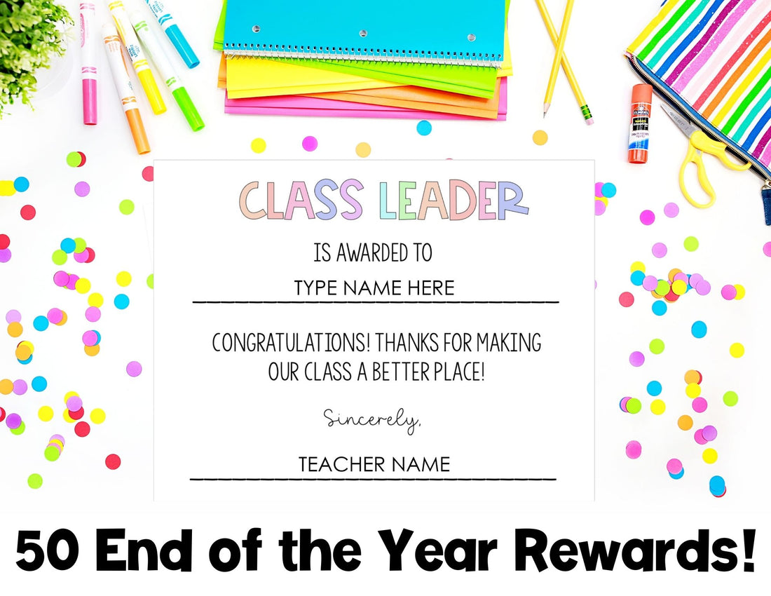 50 Editable Classroom Superlatives End of Year Awards | Digital or Pri ...