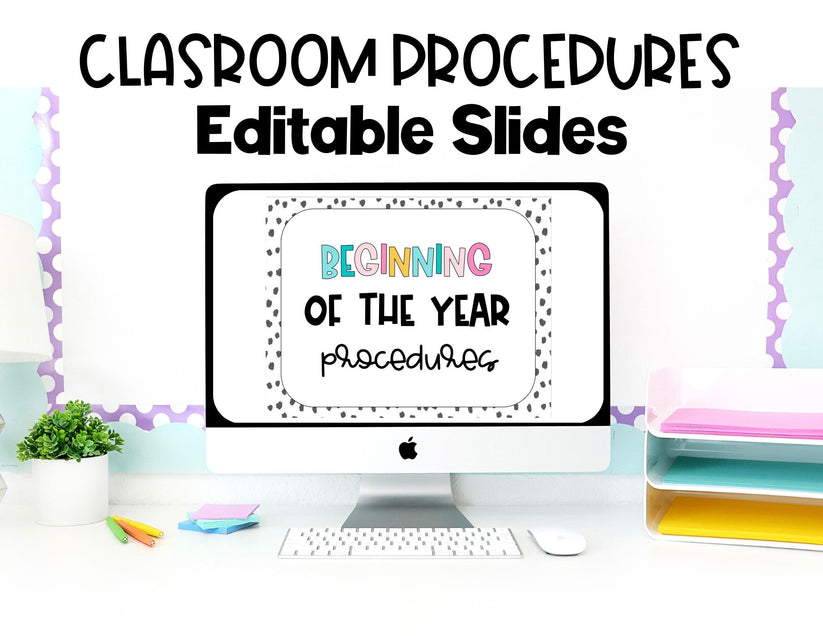 Back to School | Classroom Routines and Procedures Slides | EDITABLE P ...