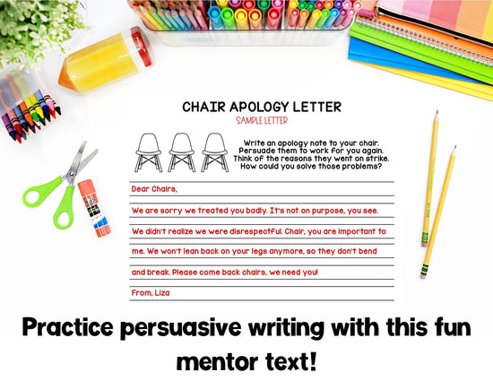 Chairs on Strike | Persuasive Writing Graphic Organizer ...