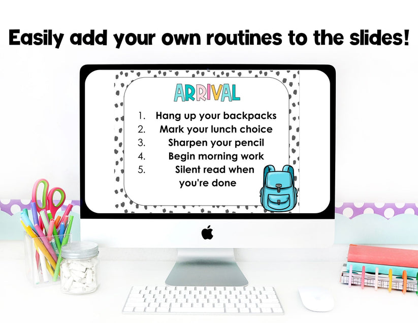 Back to School | Classroom Routines and Procedures Slides | EDITABLE P ...
